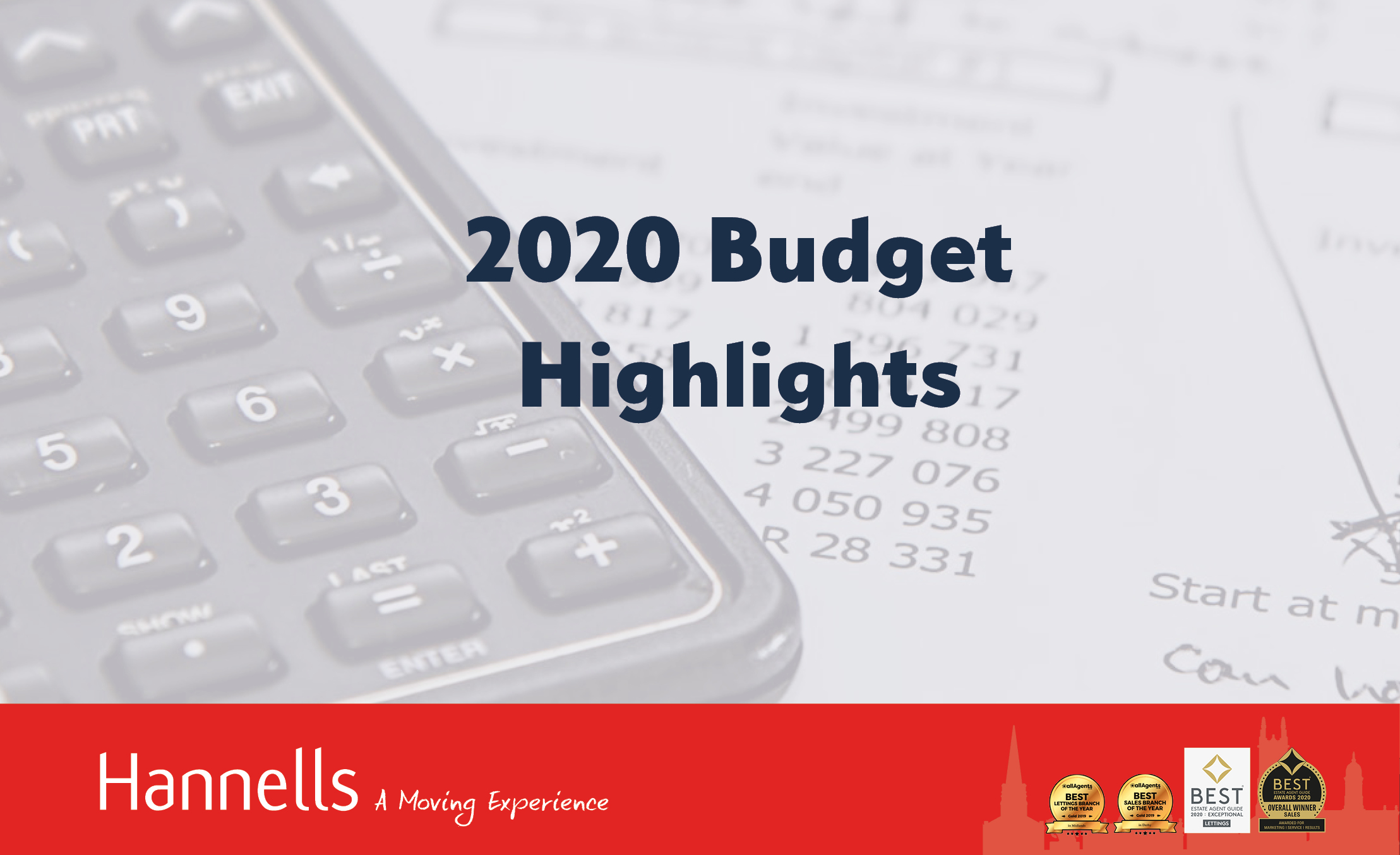 Budget 2020 Headlines - Estate Agents in Derby - Hannells